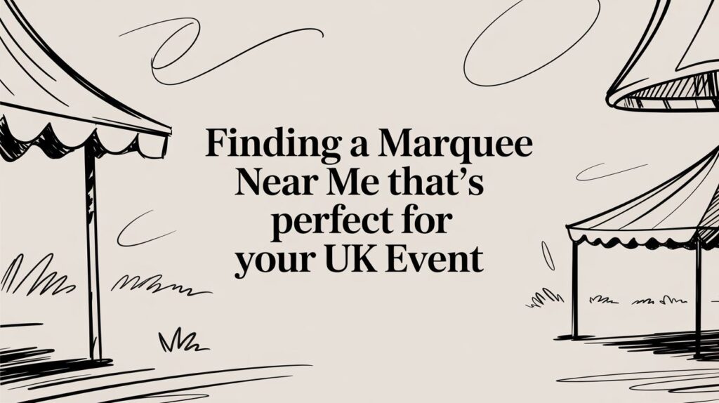 How to Find the Perfect Marquee Near Me for Your UK Event